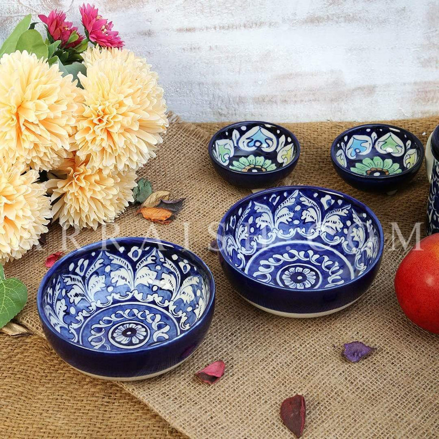 Multani Blue Pottery Bowls | The Best Serving Bowl Collection – Arraish