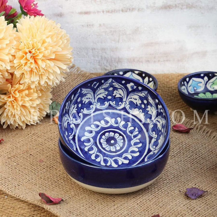 Multani Blue Pottery Bowls | The Best Serving Bowl Collection – Arraish