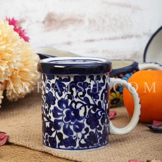 Blue Pottery Multan Mugs | Sip in Style and Tradition – Arraish