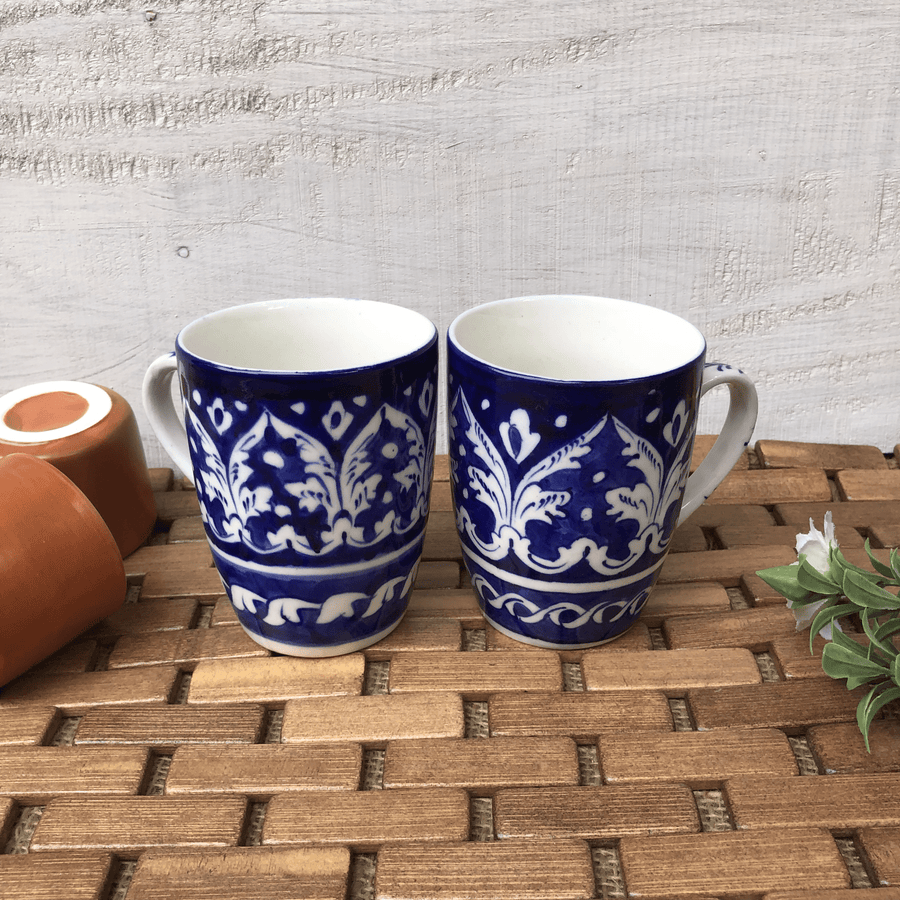 Blue Pottery Multan Mugs | Sip in Style and Tradition – Arraish