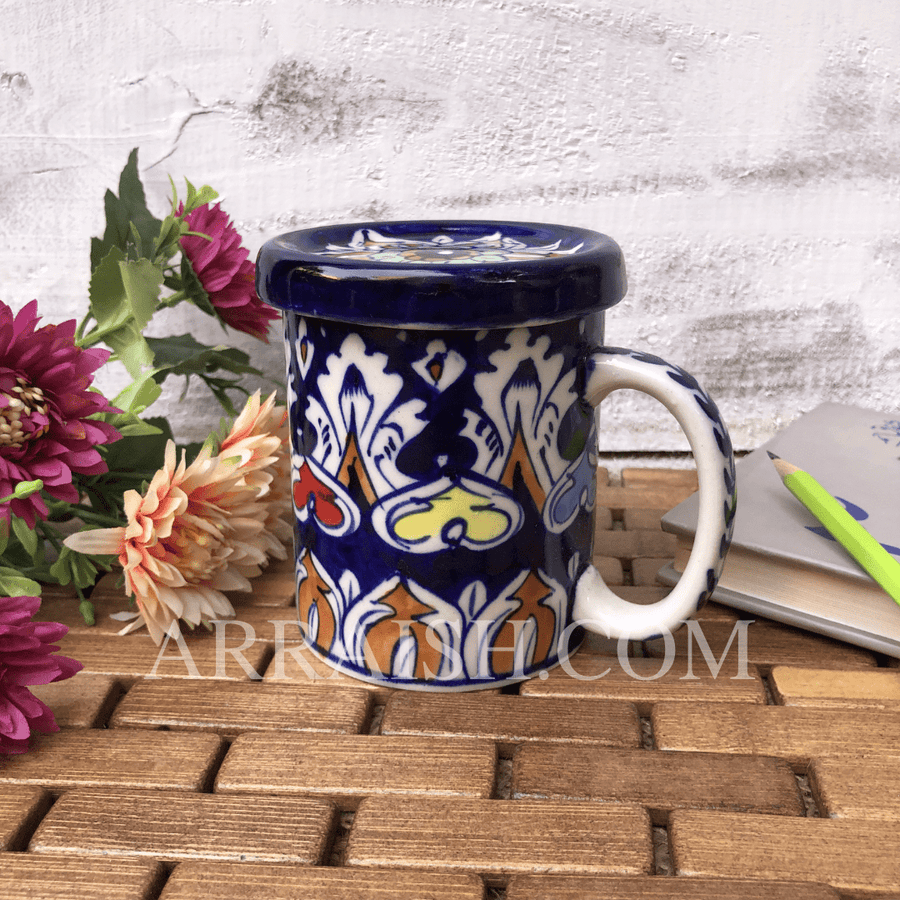 Blue Pottery Multan Mugs | Sip in Style and Tradition – Arraish